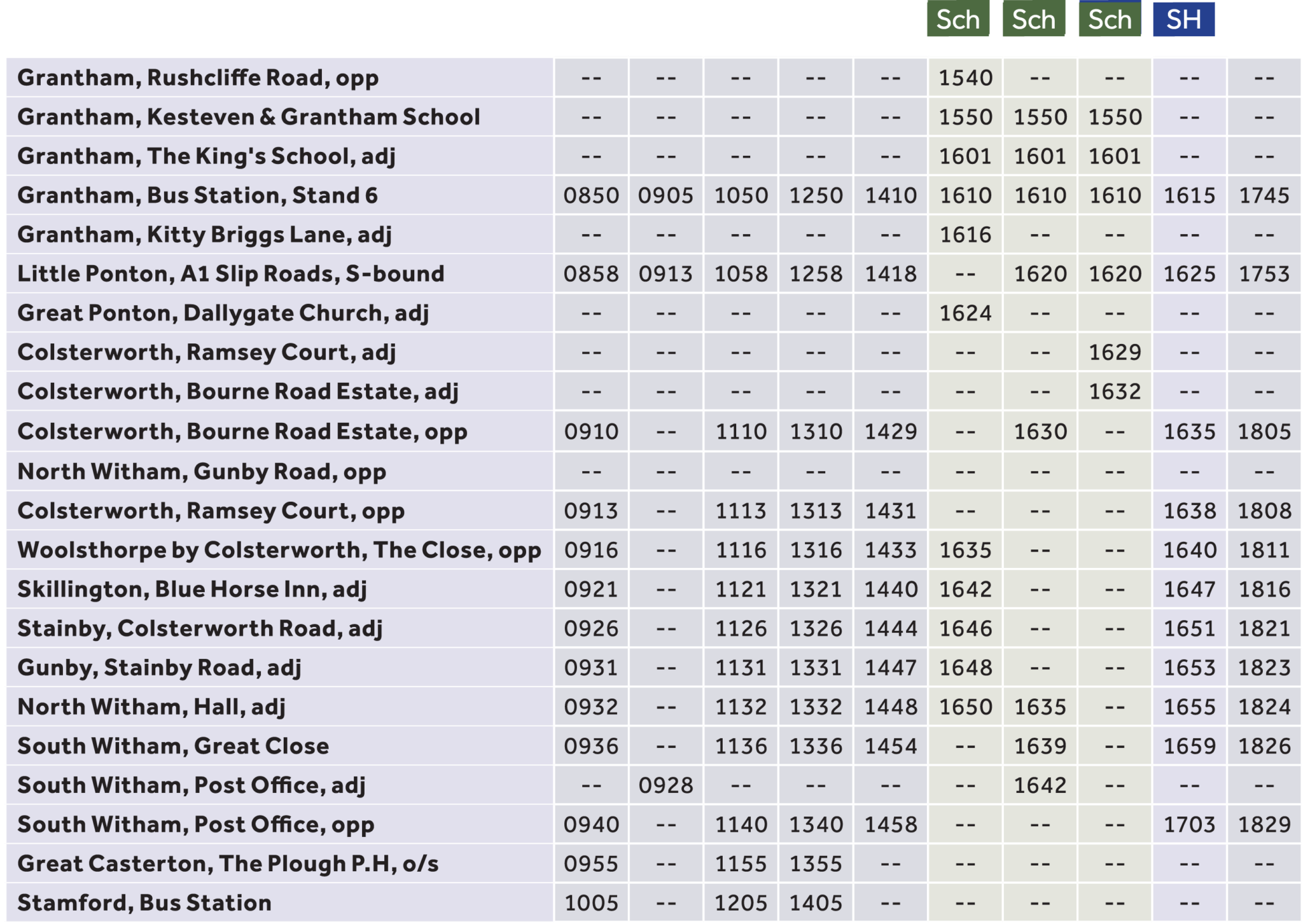 Grantham Town Bus Service - LincsBus