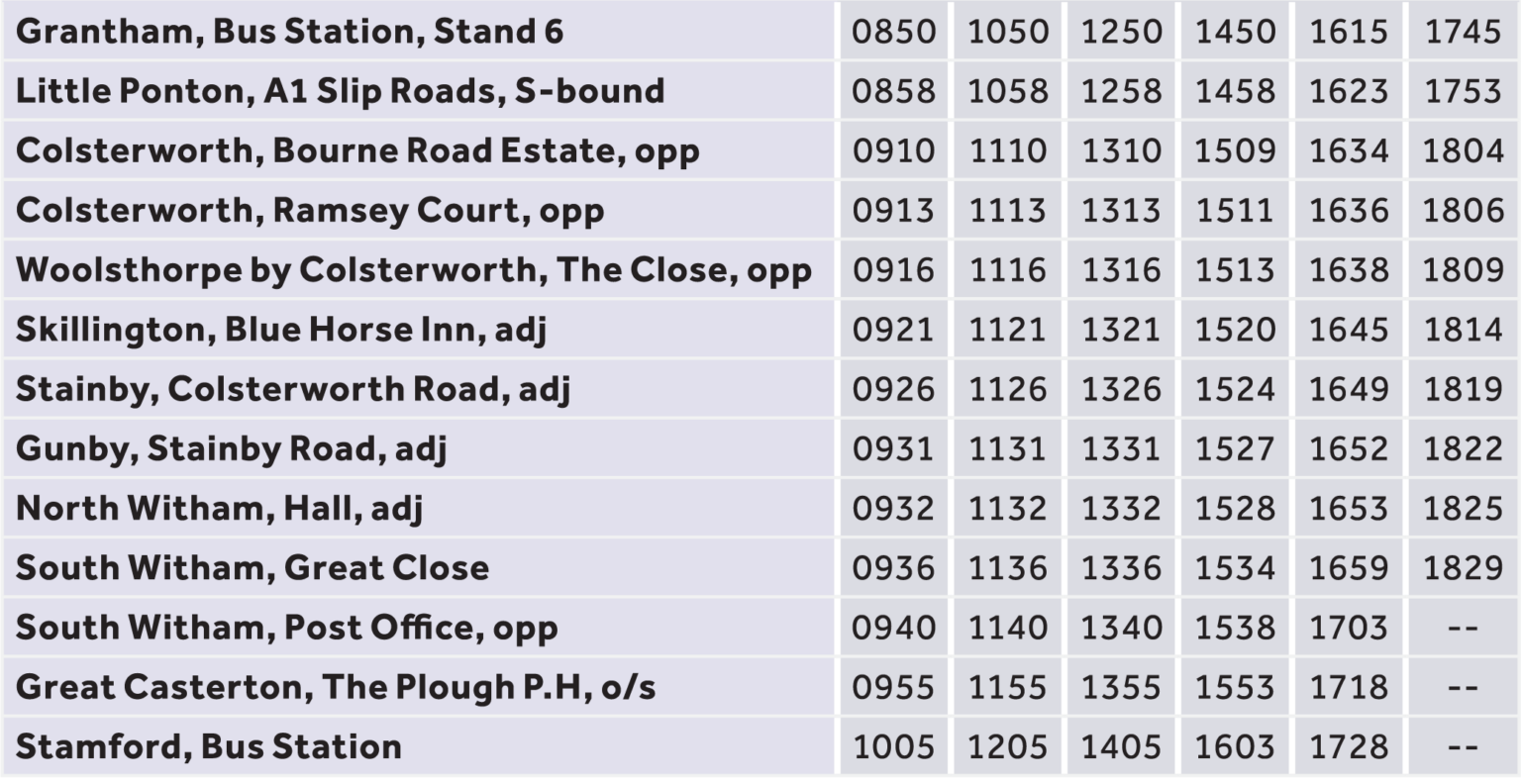 Grantham Town Bus Service - LincsBus
