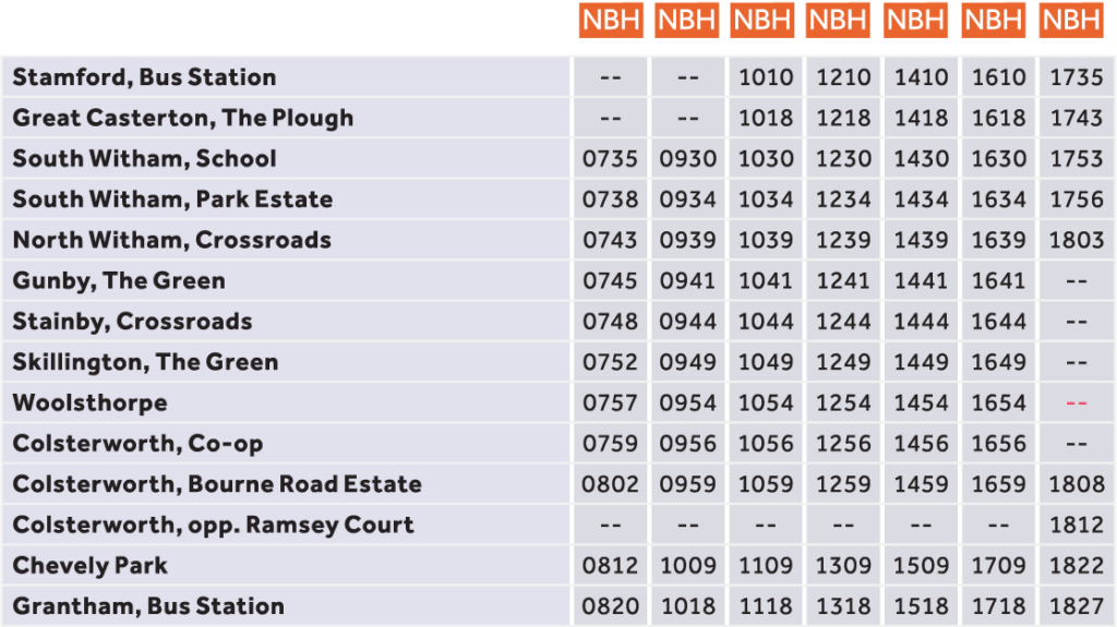 Grantham Town Bus Service - LincsBus